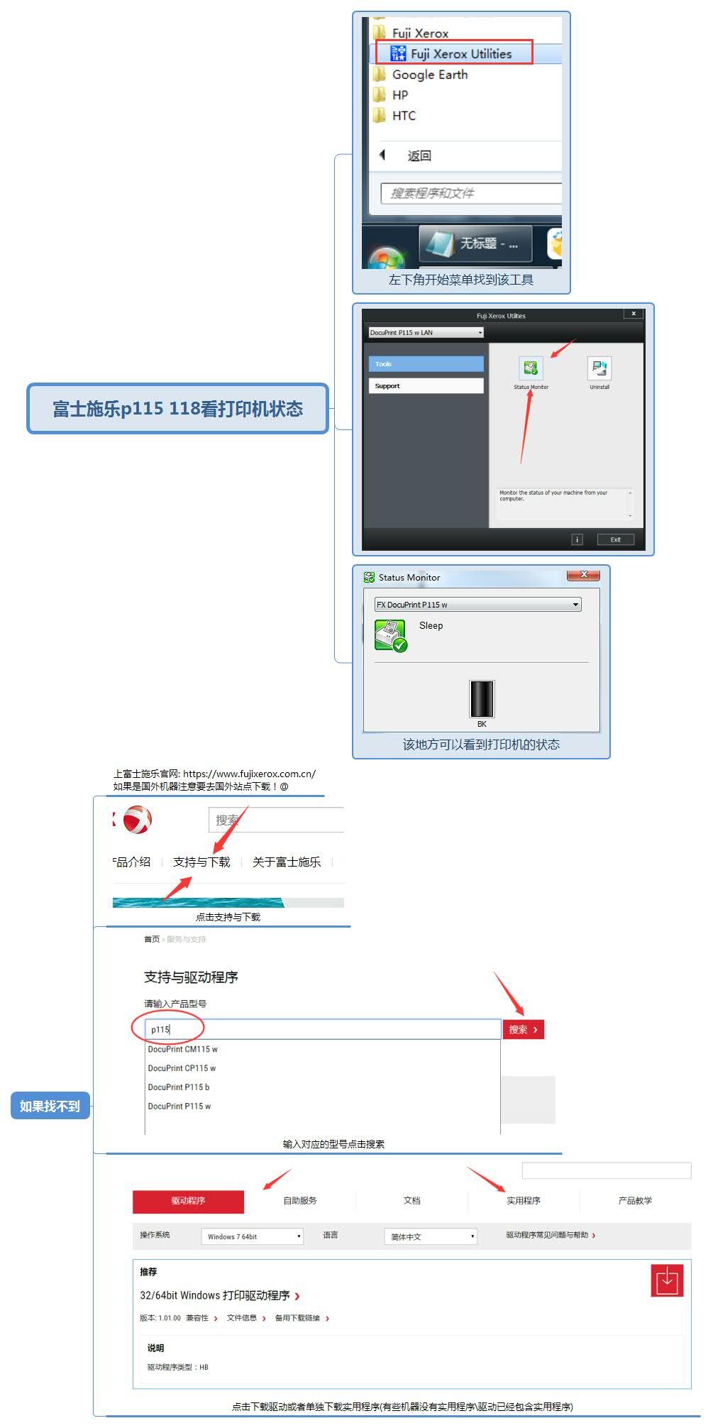 富士施乐P115b打印机红灯/不打印？一招教你快速定位问题！ - 哔哩哔哩