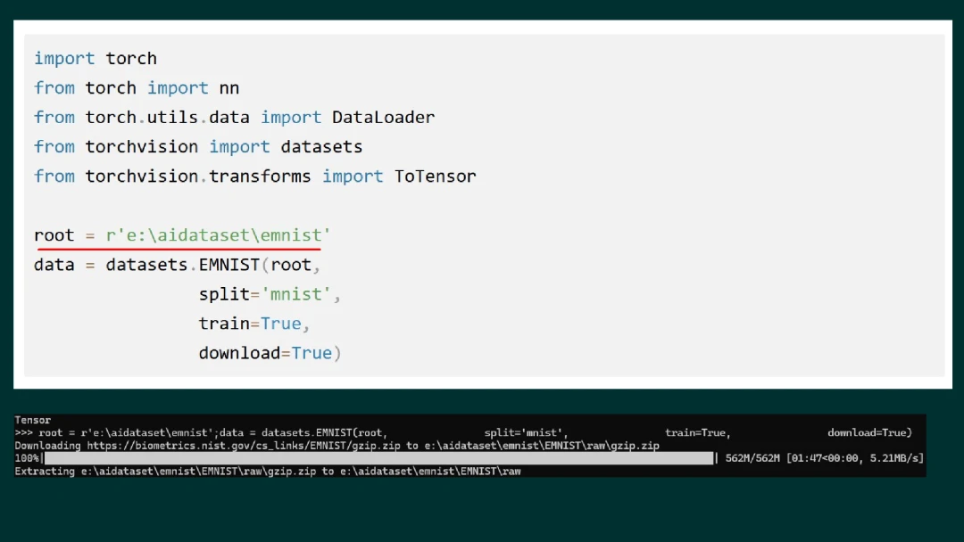下载Pytorch下的EMNIST数据库 - 哔哩哔哩