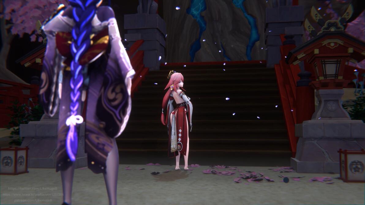 为了让旅行者战胜将军，神子不惜代价将影带离稻妻- LikeHugeB 24年8月 - 哔哩哔哩