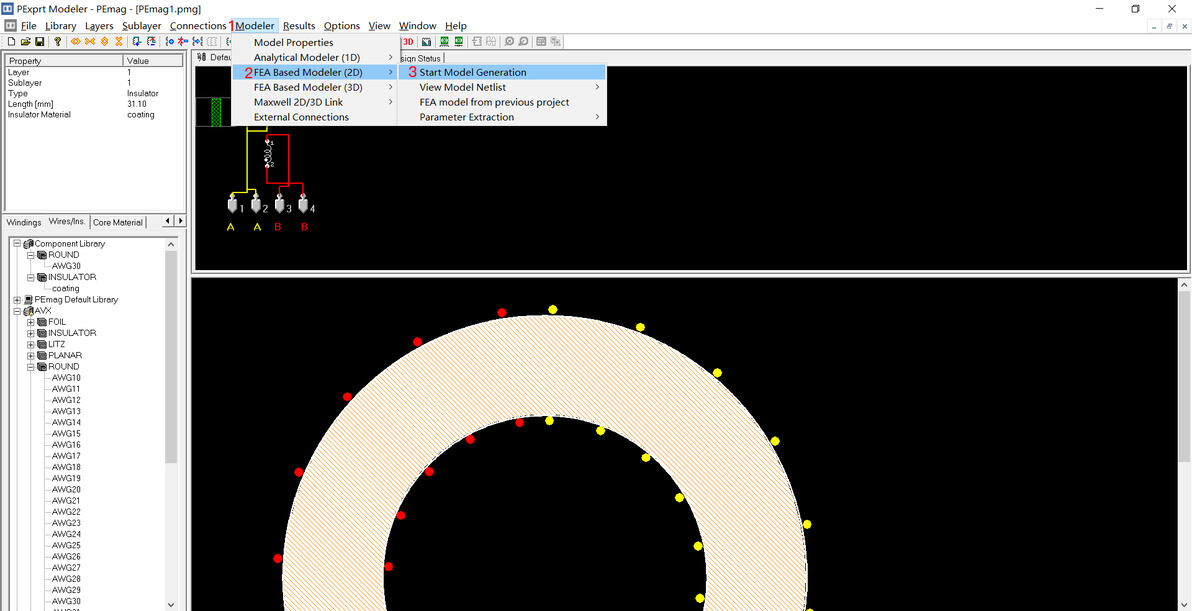 Ansys PEmag 创建模型———环状电感篇 - 哔哩哔哩
