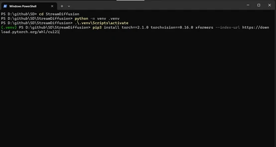在windows平台快速部署StreamDiffusion - 哔哩哔哩