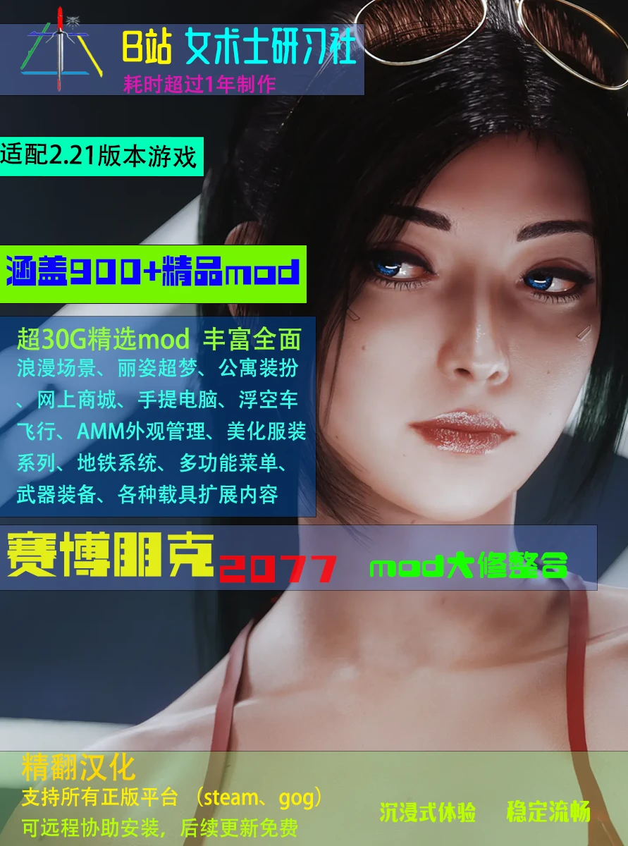 赛博朋克2077mod整合使用说明 - 哔哩哔哩