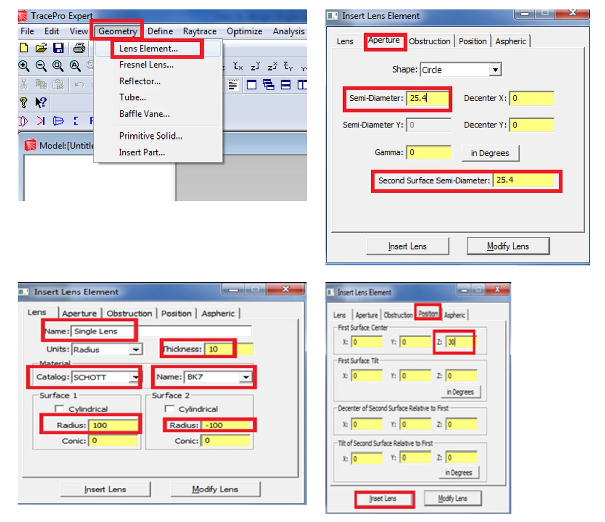 【技术文章】TracePro零基础入门-单透镜设计 - 哔哩哔哩