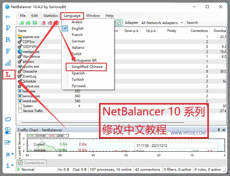 网络流量监控软件 NetBalancer v12.4.1.3834 中文特别版 - 哔哩哔哩