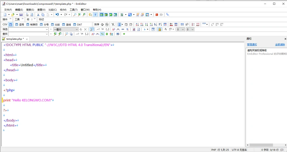 号称最快的文本编辑器 EmEditor v23.0.5 激活版 - 哔哩哔哩