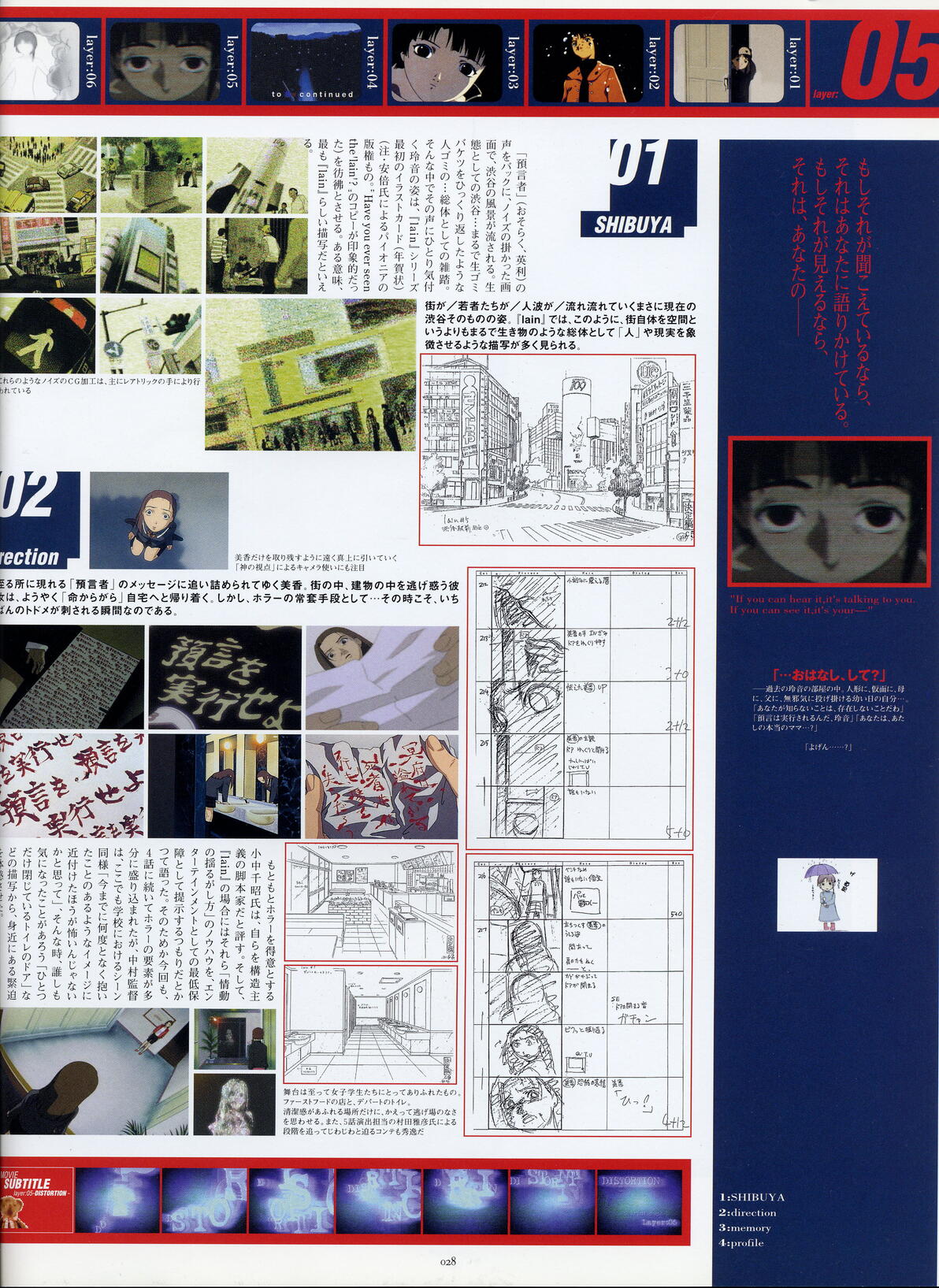 『Visual Experiments Lain』含大量设定、制作过程、访谈等 - 哔哩哔哩