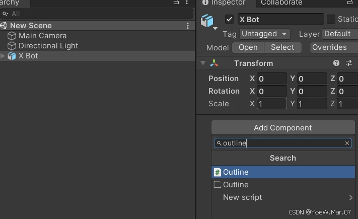 Unity高亮插件QuickOutline使用心得[免费][简易] - 哔哩哔哩