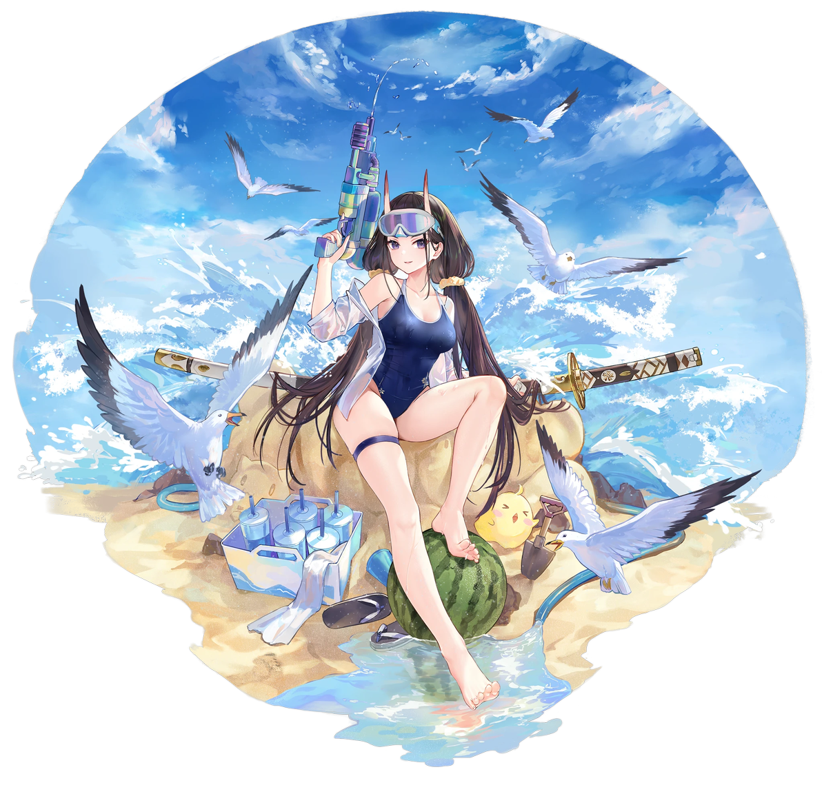 【碧蓝航线】角色立绘-重樱篇-SSR（P5） - 哔哩哔哩