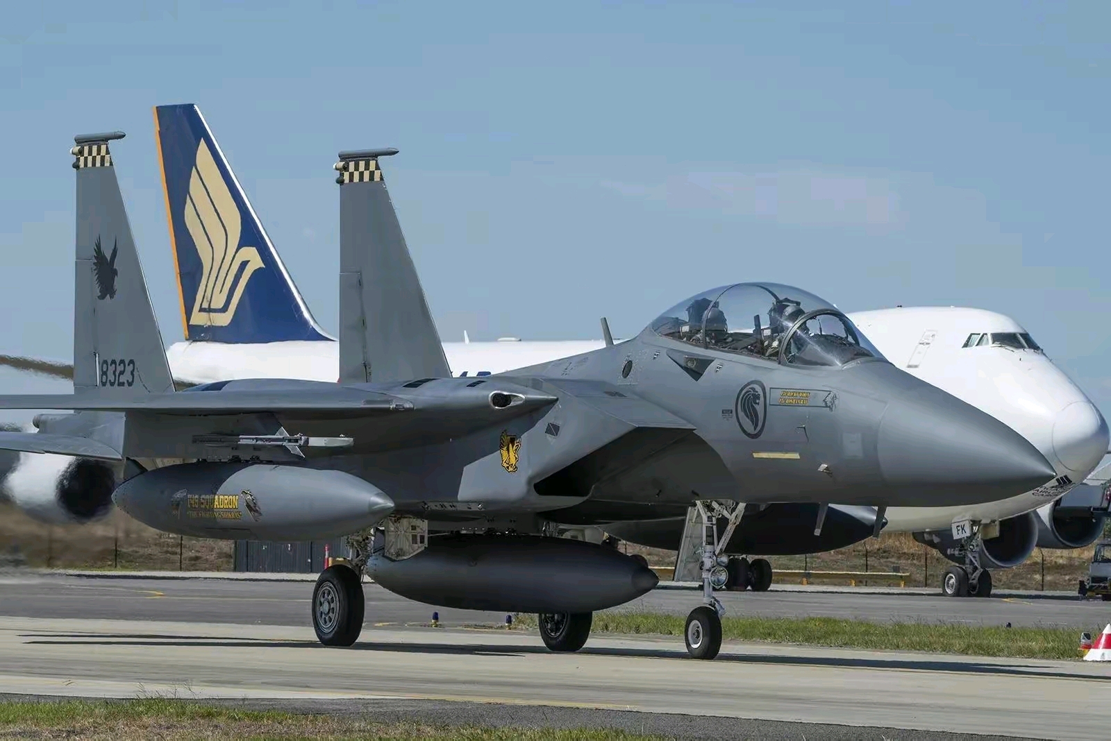 F-15先进型号盘点(1）——F-15SG - 哔哩哔哩