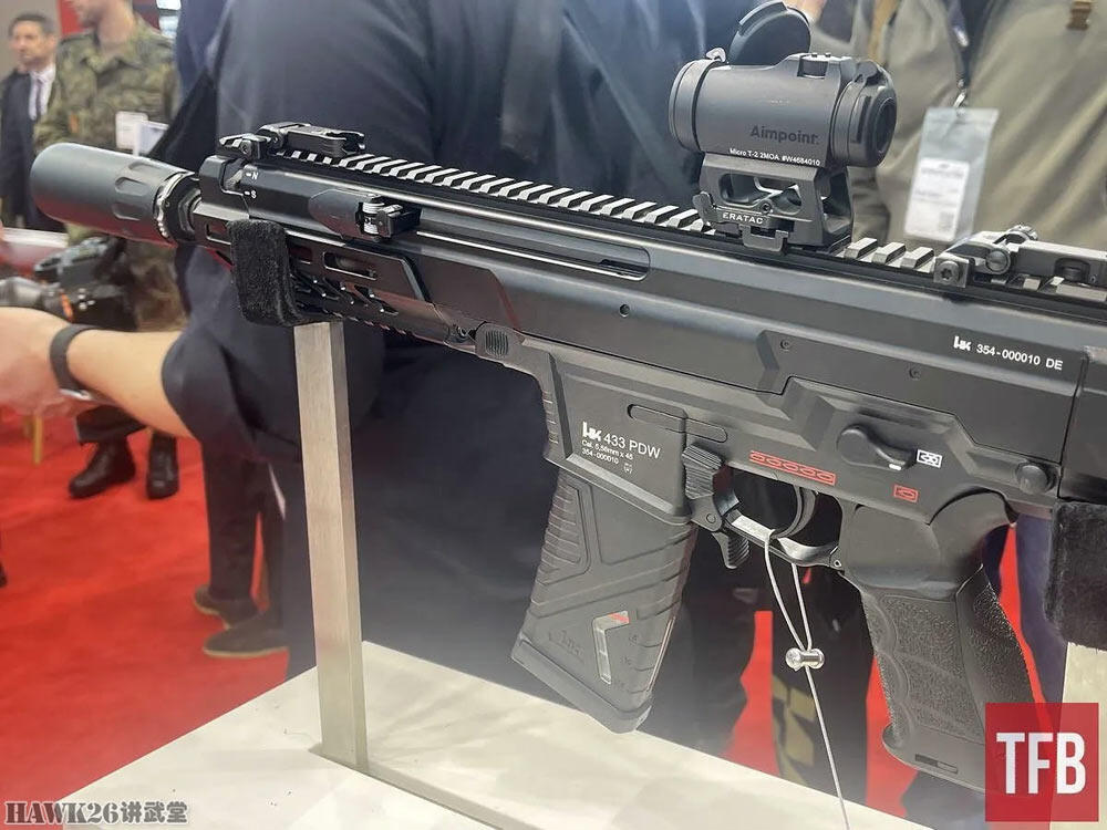 图说：黑克勒-科赫公司HK433 PDW步枪 外形紧凑 适合安装消音器 - 哔哩哔哩