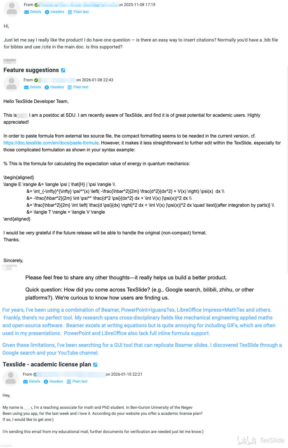 TexSlide 公告: 价格调整 + 推出教育价 + 退差价通知 - 哔哩哔哩