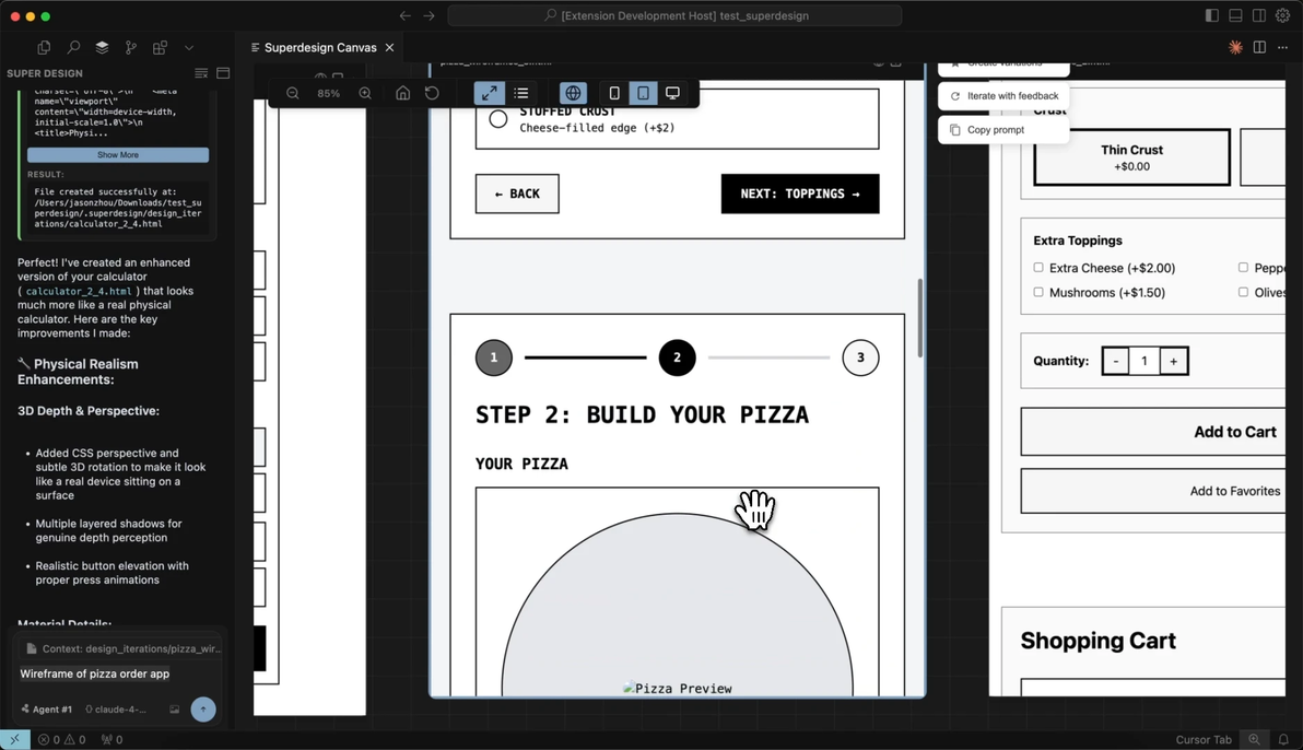 首个开源UI设计agent来了！superdesign：输入自然语言描述，即可生成完整的UI界面！ - 哔哩哔哩