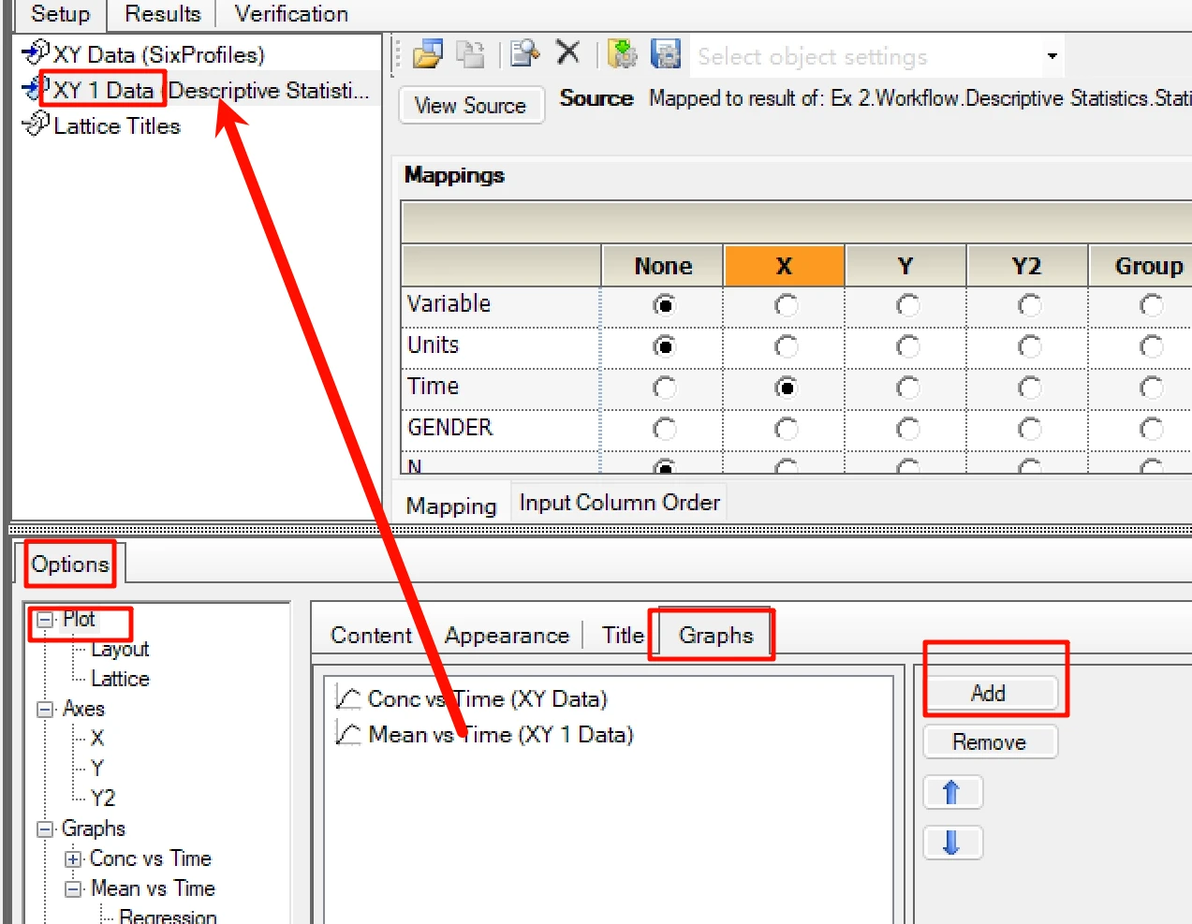 WinNonlin 教程 | 如何将两个不同数据集作在一个XY plot上 - 哔哩哔哩