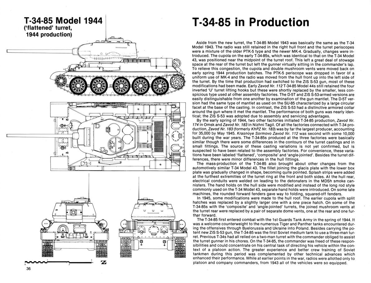 杂谈·T-34-85到底改进了些什么？ - 哔哩哔哩