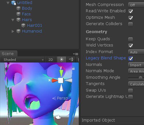 检查 BlendShape 的法线 - 哔哩哔哩