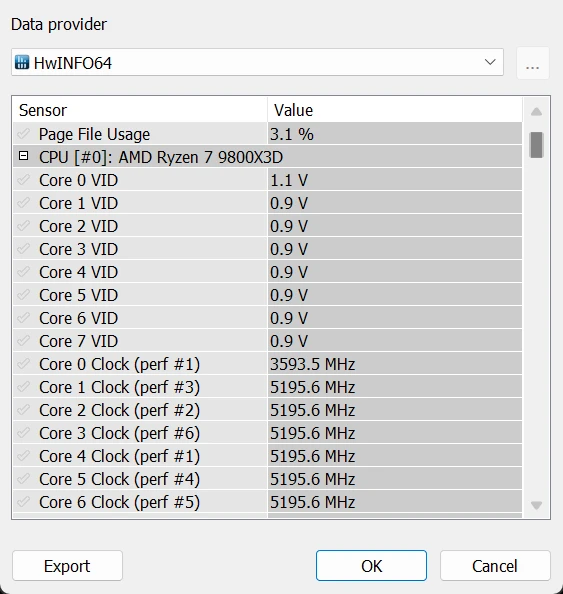 RTSS监控无法获取平均Cpu Clock和Cpu电压但又想显示的笨方法 - 哔哩哔哩