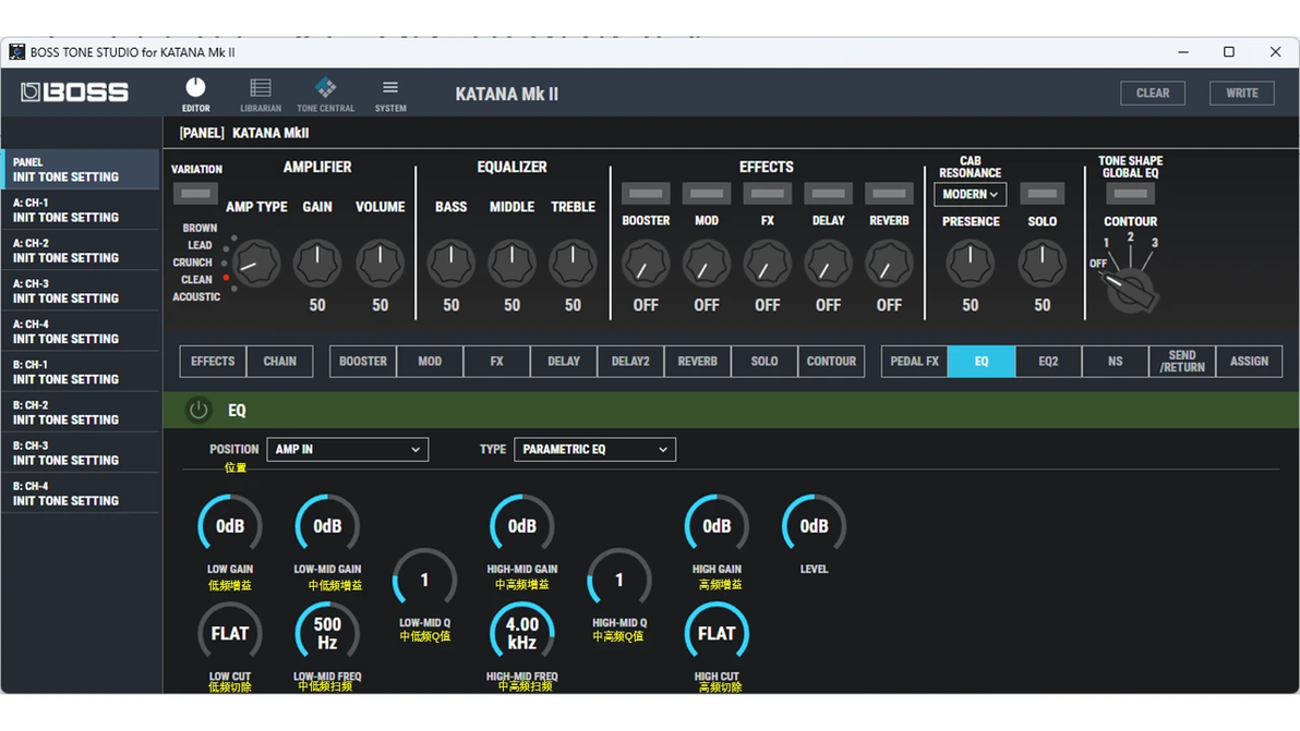 BOSS TONE STUDIO软件指南 - 哔哩哔哩