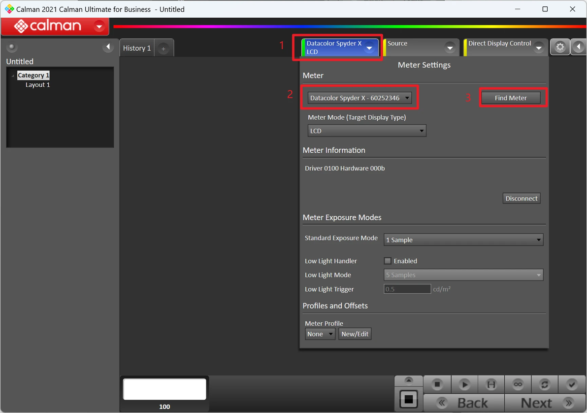 Calman Ultimate 2021搭配红蜘蛛校色仪测显示色彩的简单使用教程 - 哔哩哔哩
