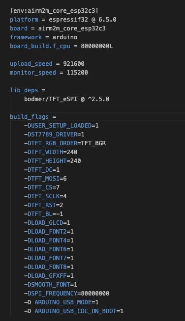 解决ESP32C3使用TFT_eSPI无限重启及开启CDC的方法 - 哔哩哔哩