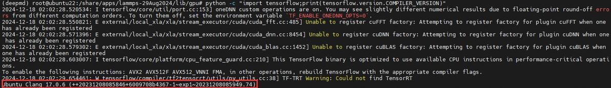 Install LAMMPS’s DeePMD-kit module - 哔哩哔哩