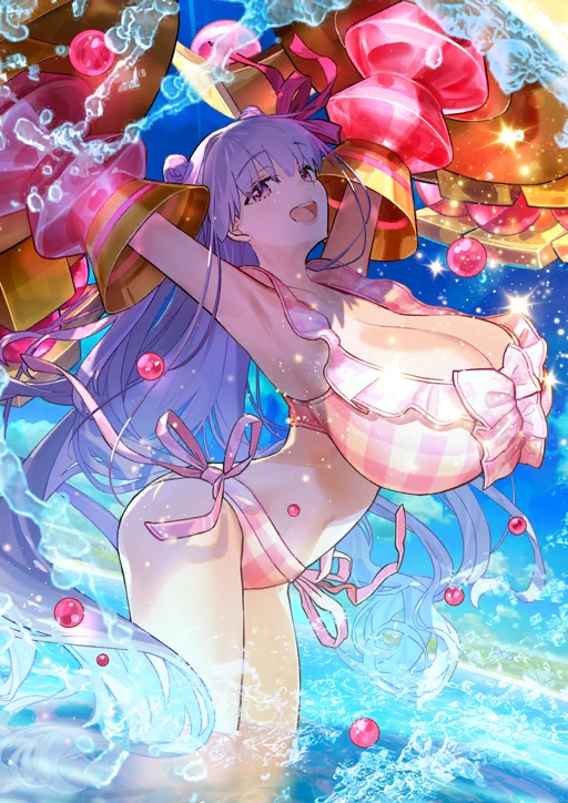 FGO泳装lip介绍：思想键纹系优质道中剑阶单体 - 哔哩哔哩