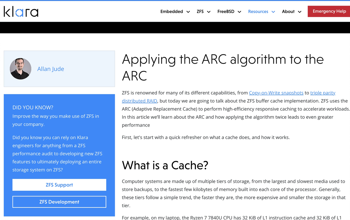 ZFS 的 ARC 策略 - 哔哩哔哩