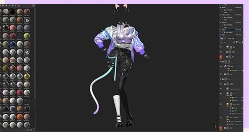 UE5+AI打造3A级赛博猫娘，又美又飒，引爆3D角色艺术圈！ - 哔哩哔哩