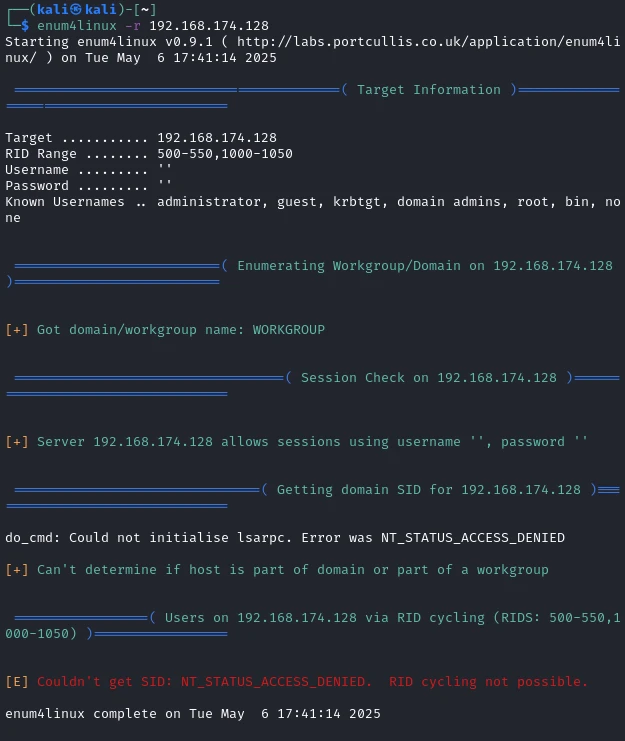 enum4linux：渗透测试中的Windows信息收割机！全参数详细教程！Kali Linux教程！ - 哔哩哔哩