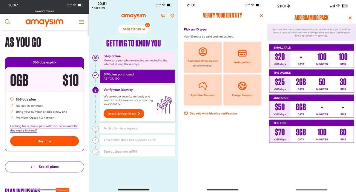 澳大利亚AmaySIM eSIM - 哔哩哔哩