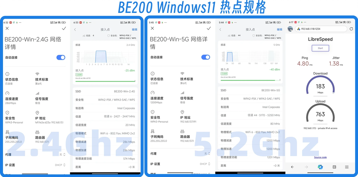 真能上6G？英特尔BE200/BE201网卡评测 - 哔哩哔哩