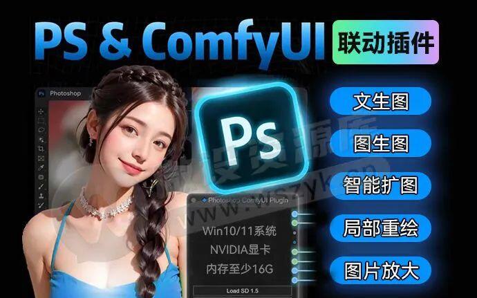 再见了即梦！最新PS联动Comfyui AI绘画创成式填充插件来了，免费无限使用！ - 哔哩哔哩