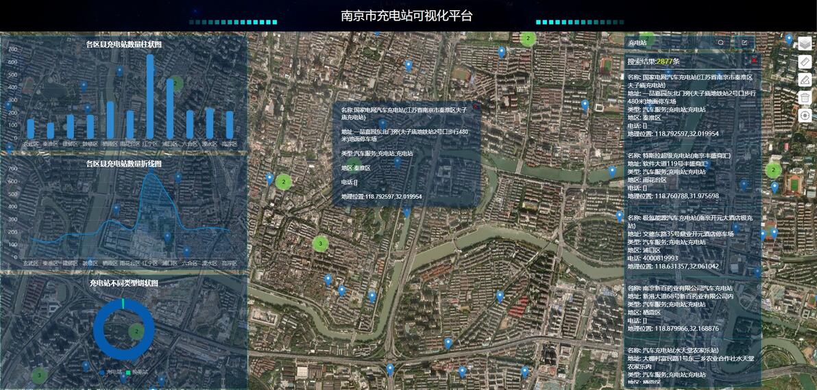vue3+leaflet案例:南京市充电站可视化平台(附源码下载) - 哔哩哔哩