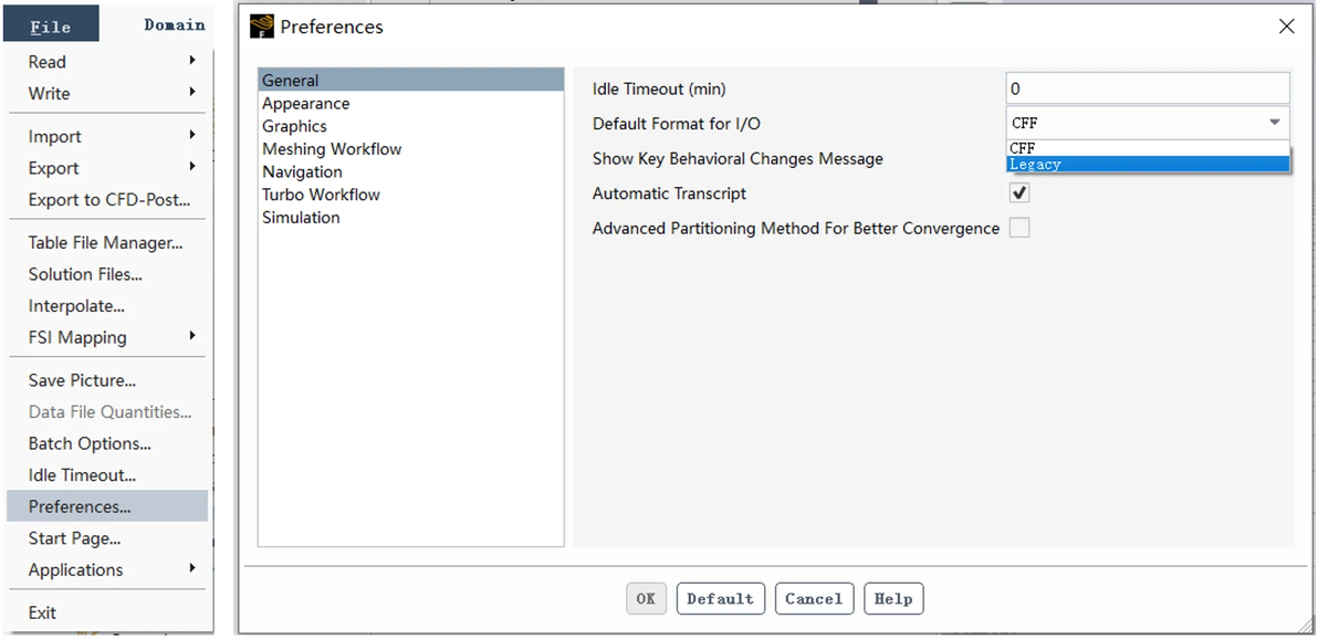 【Fluent技巧】将默认导出格式.cas.h5改为.cas - 哔哩哔哩