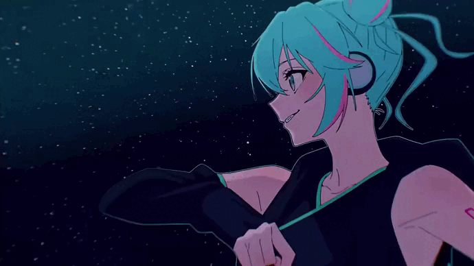 [初音未来Intergalactic Bound]GIF - 哔哩哔哩