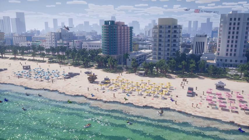 GTA6壁纸 53张图片 [电脑手机] 预告片1 [我的世界版] 4K - 哔哩哔哩