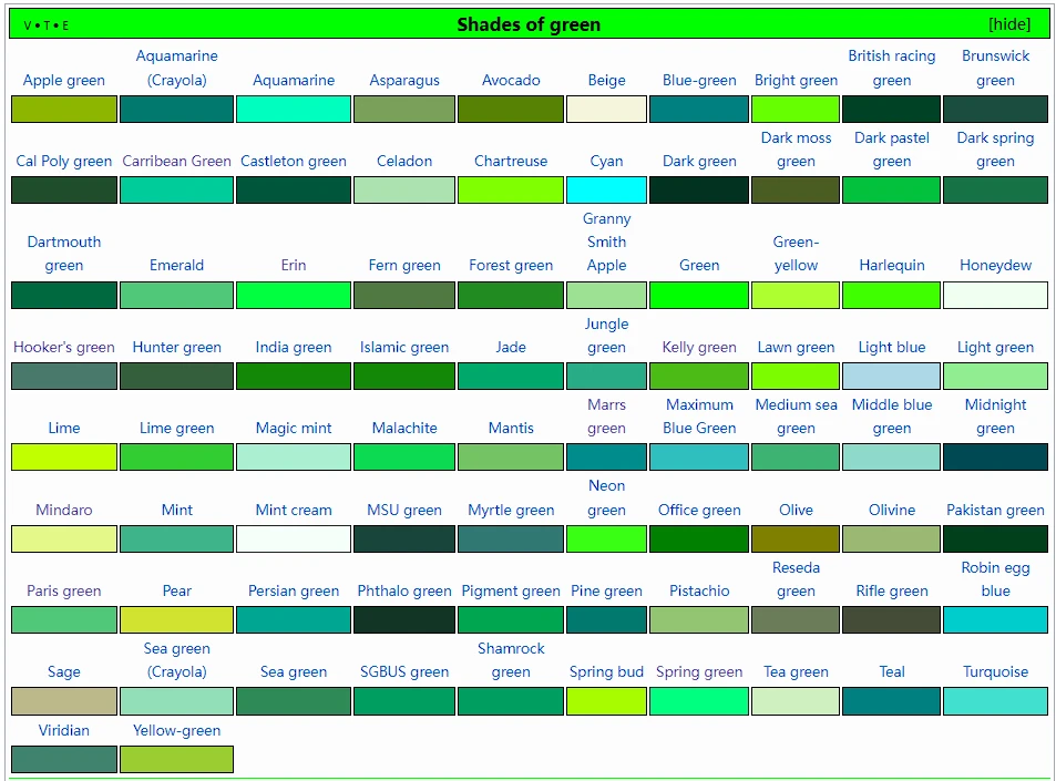 各种色彩（colors）网站，仅供参考。 - 哔哩哔哩