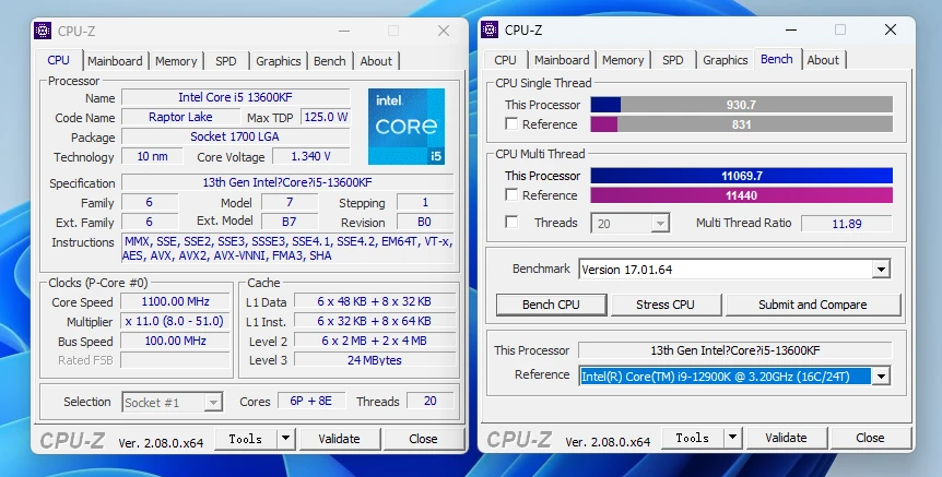 13600KF 超频篇 - 哔哩哔哩