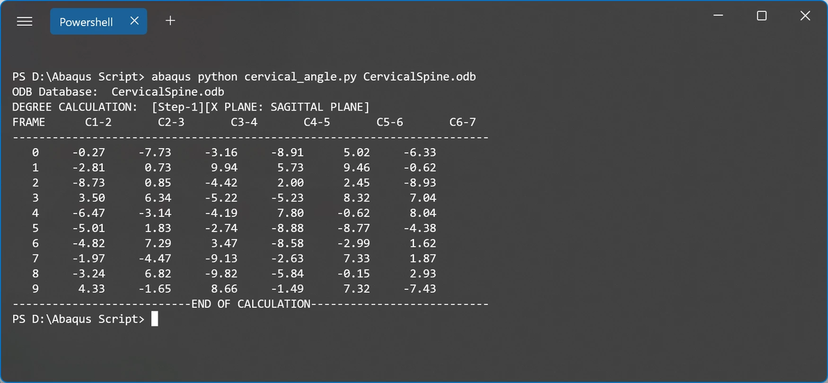 Abaqus仿真中计算颈椎节段活动度：一种基于节点向量变化的方法 - 哔哩哔哩