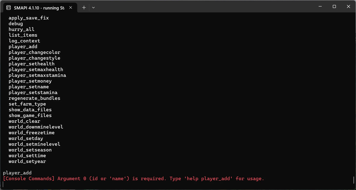 星露谷物语使用SMAPI控制台获取任意物品指南 - 哔哩哔哩
