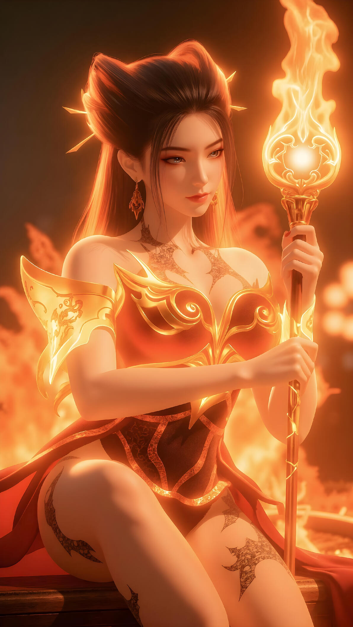 《天行九歌》焰灵姬ai超美壁纸:“国漫第一女神”名不虚传! 哔哩哔哩