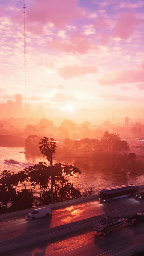 GTA6壁纸 64张图片 [电脑手机] 游戏海报 [横屏竖屏 AI修复版] 4K - 哔哩哔哩