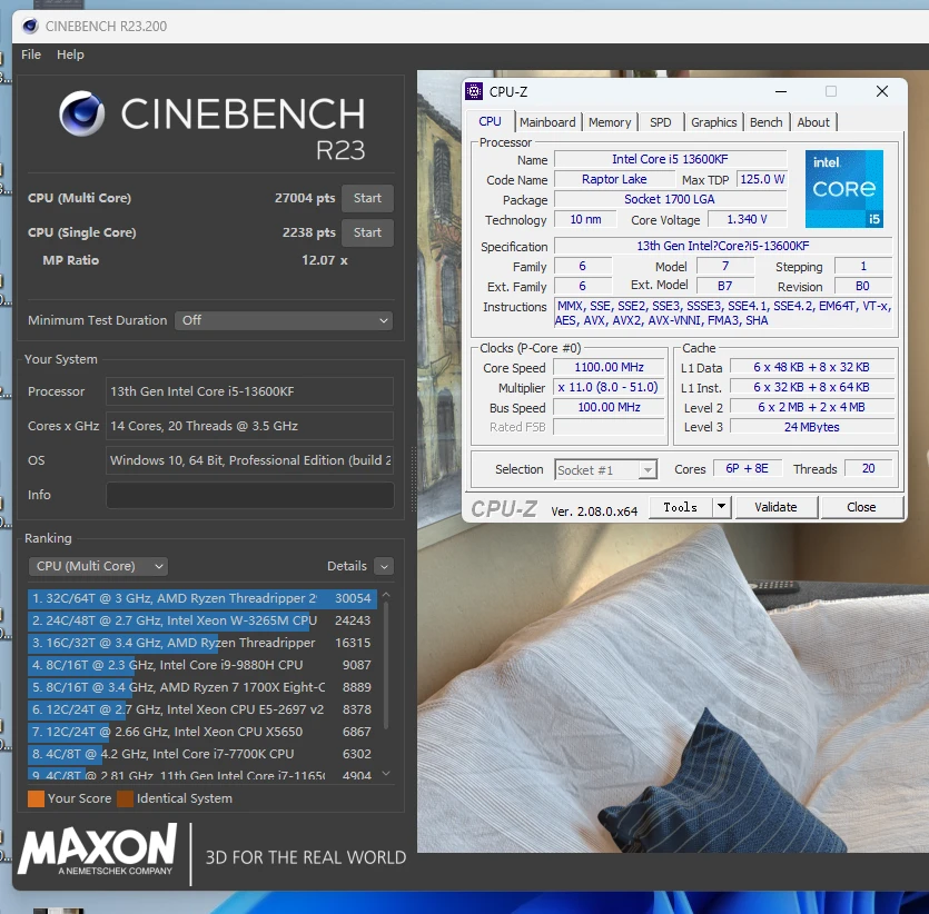 13600KF 超频篇 - 哔哩哔哩