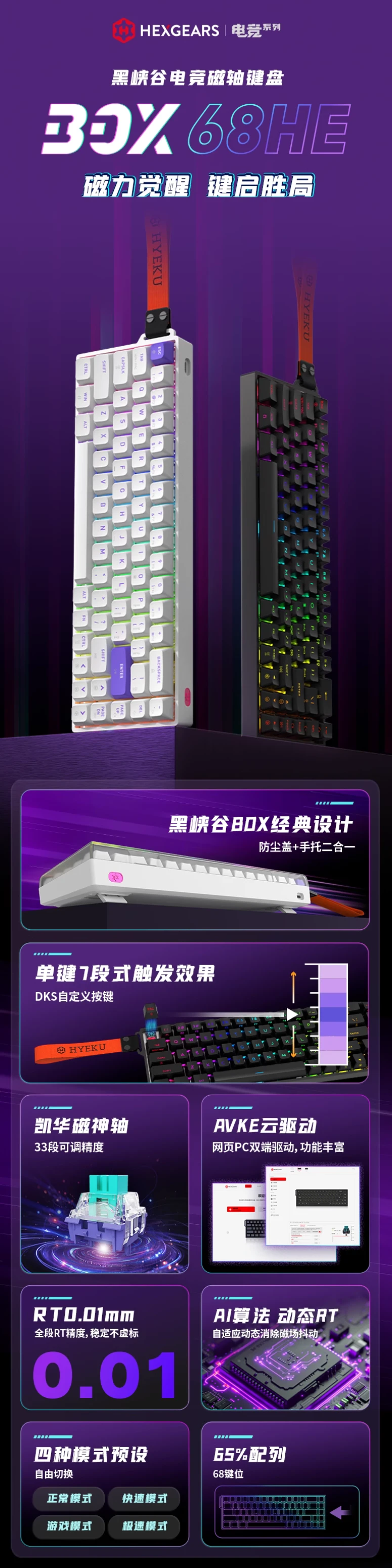 长《日·键圈时刻表》前行者DEEP68/80磁轴键盘正式开售 怒喵CBNovel3亢奋即将限量开售 - 哔哩哔哩