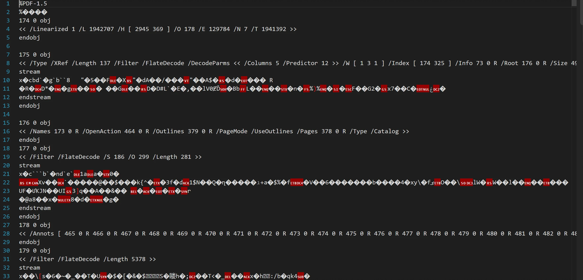 vscode/cursor用vscode-pdf插件打开PDF是文本模式且为乱码 - 哔哩哔哩