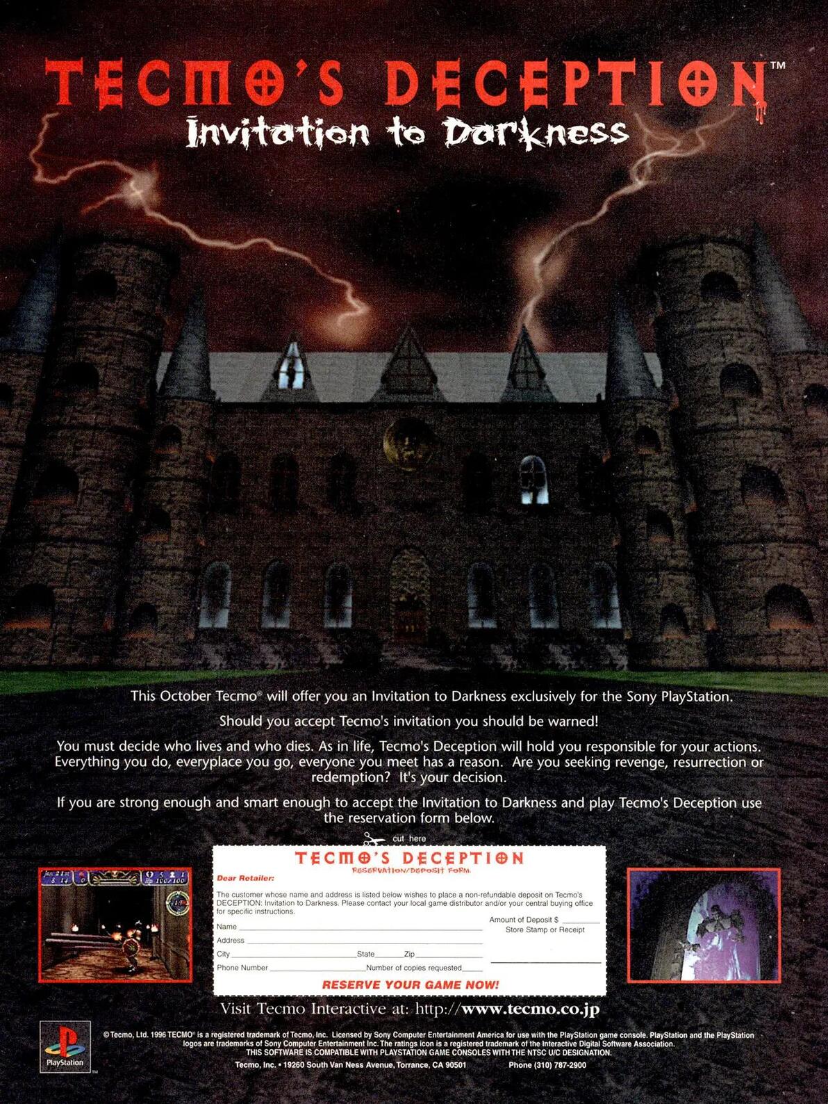 影牢（Tecmo's Deception）系列游戏作品发行年表 - 哔哩哔哩