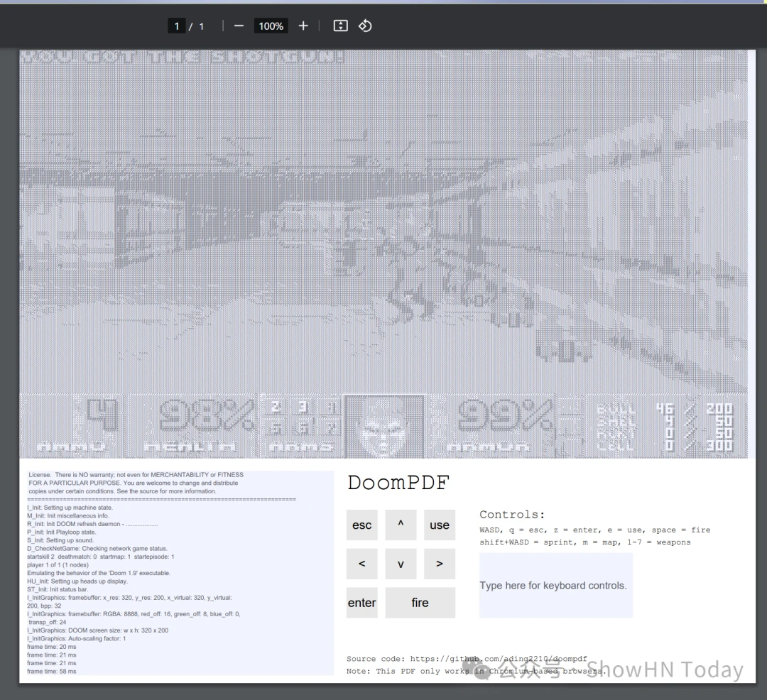 《毁灭战士》（Doom）PDF版-创新性地将经典游戏Doom移植到PDF文件中运 - 哔哩哔哩