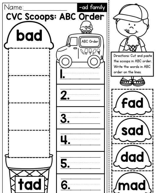 12套自然拼读CVC单词家族组合练习册，帮助孩子轻松掌握CVC单词！ - 哔哩哔哩