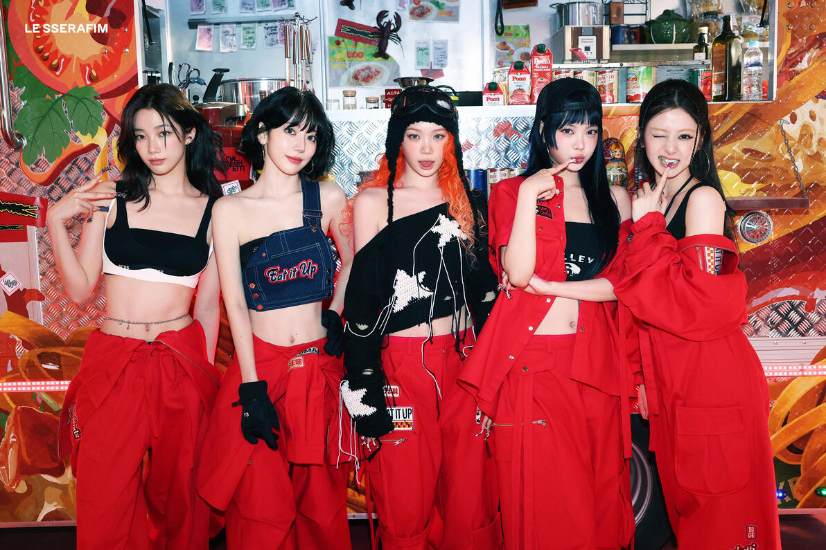 251025 | LE SSERAFIM | 'SPAGHETTI' MV | Photo Sketch - 哔哩哔哩