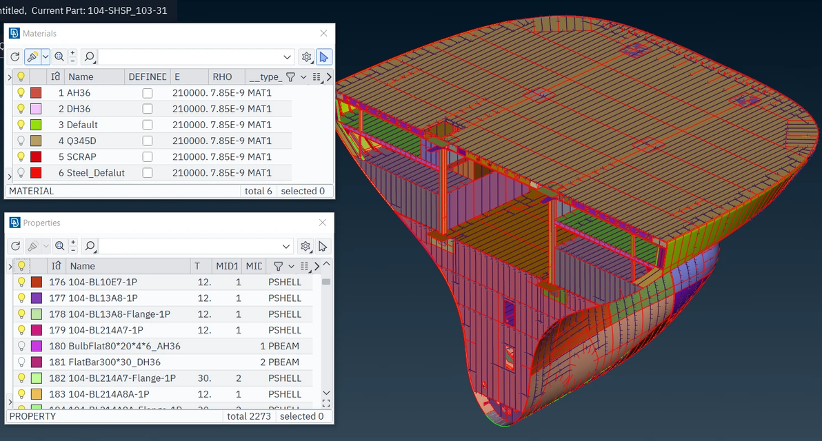 ANSA高效建模流程：从AVEVA Marine CAD模型到有限元模型 - 哔哩哔哩